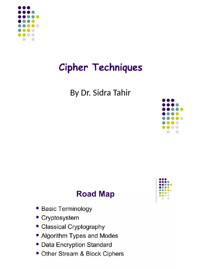 Cipher Techniques | PDF