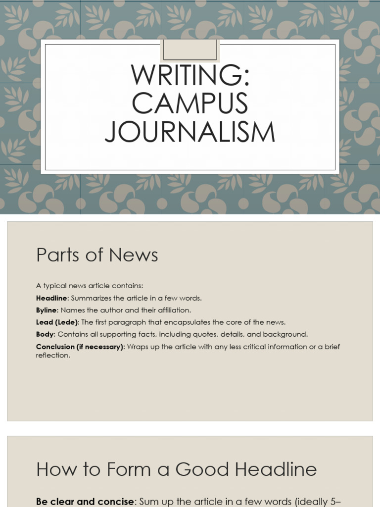 Intro To Newswriting | PDF