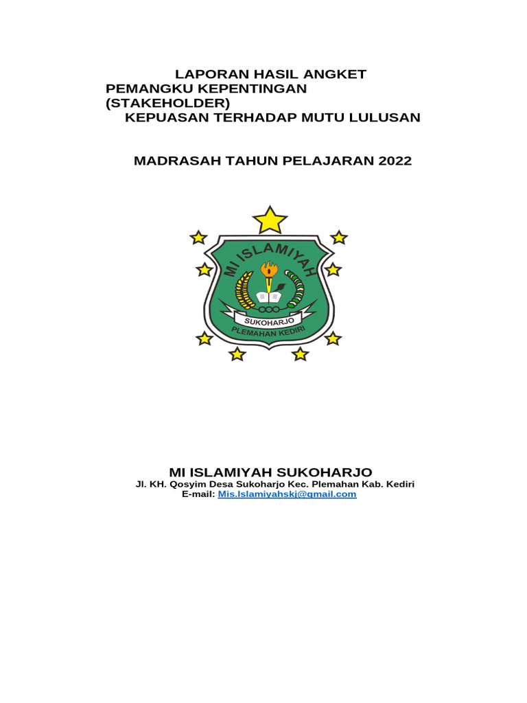 Angket Pemangku Kepentingan, Butir 11 | PDF