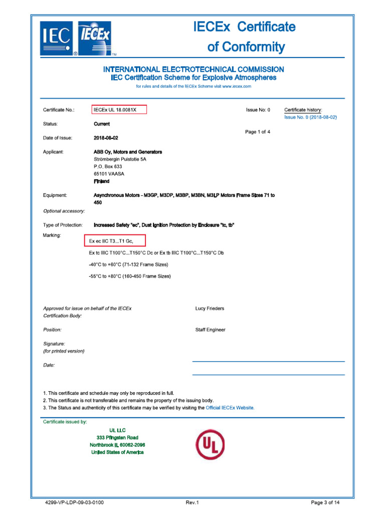 Jet A1 Pump IECEX CERTIFICATE | PDF