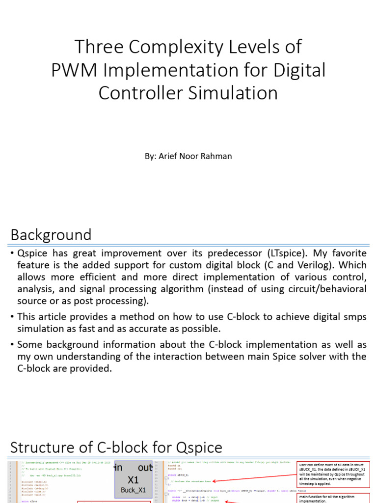 Three Complexity Levels of PWM Implementation For Digital Controller Simulation | PDF