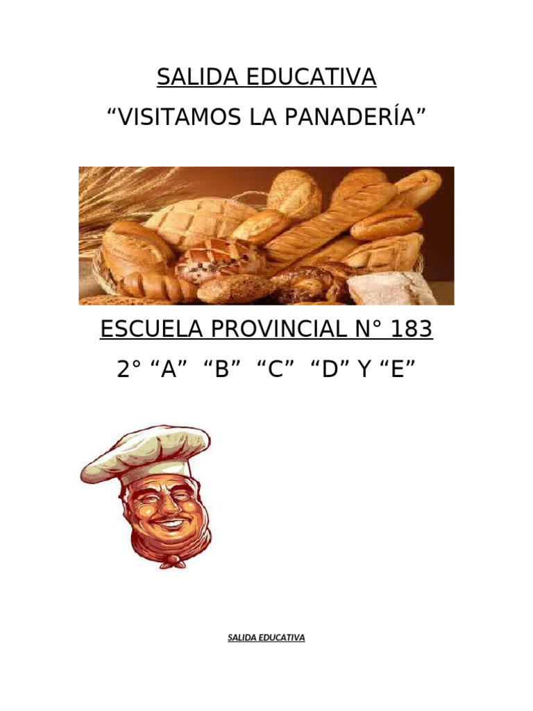 Salida A La Panadería 2023 | PDF