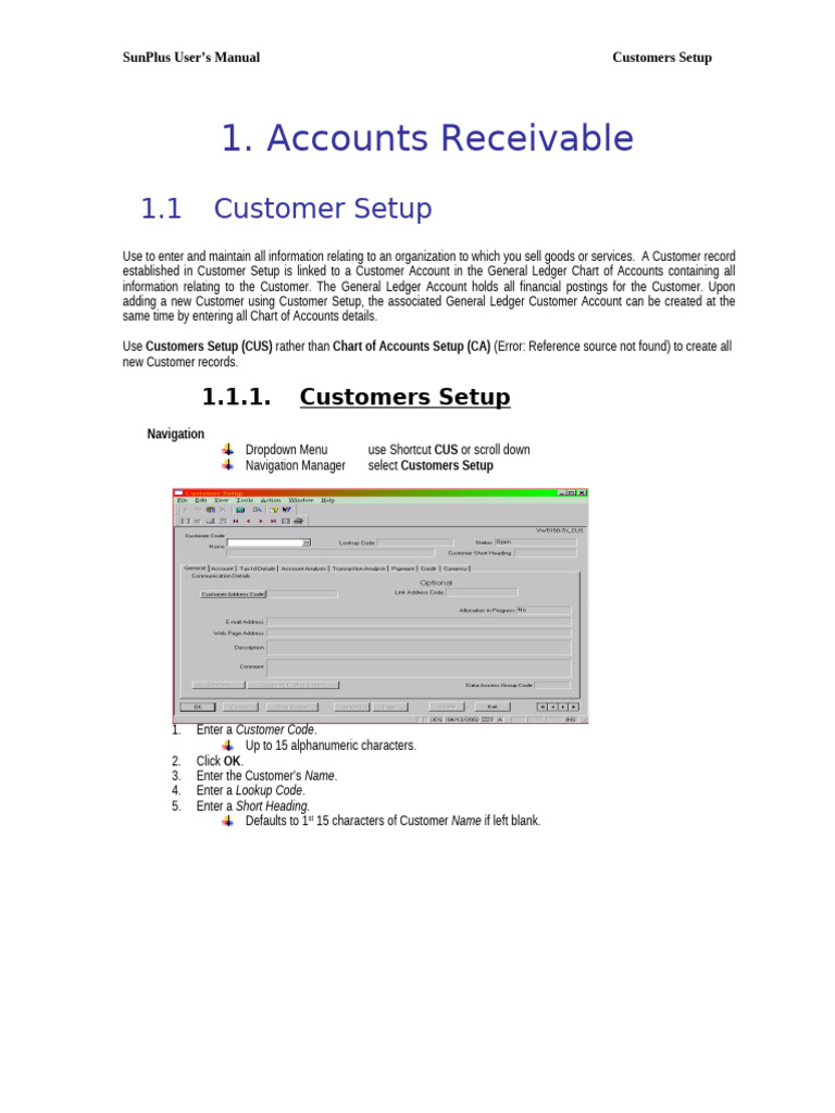 Accounts Receivable Manual | PDF | Payments | Invoice