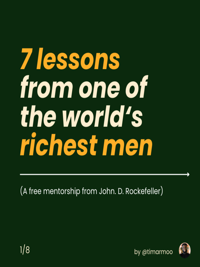 7 Lessons From One of The World S Richest Men 1716673252 | PDF