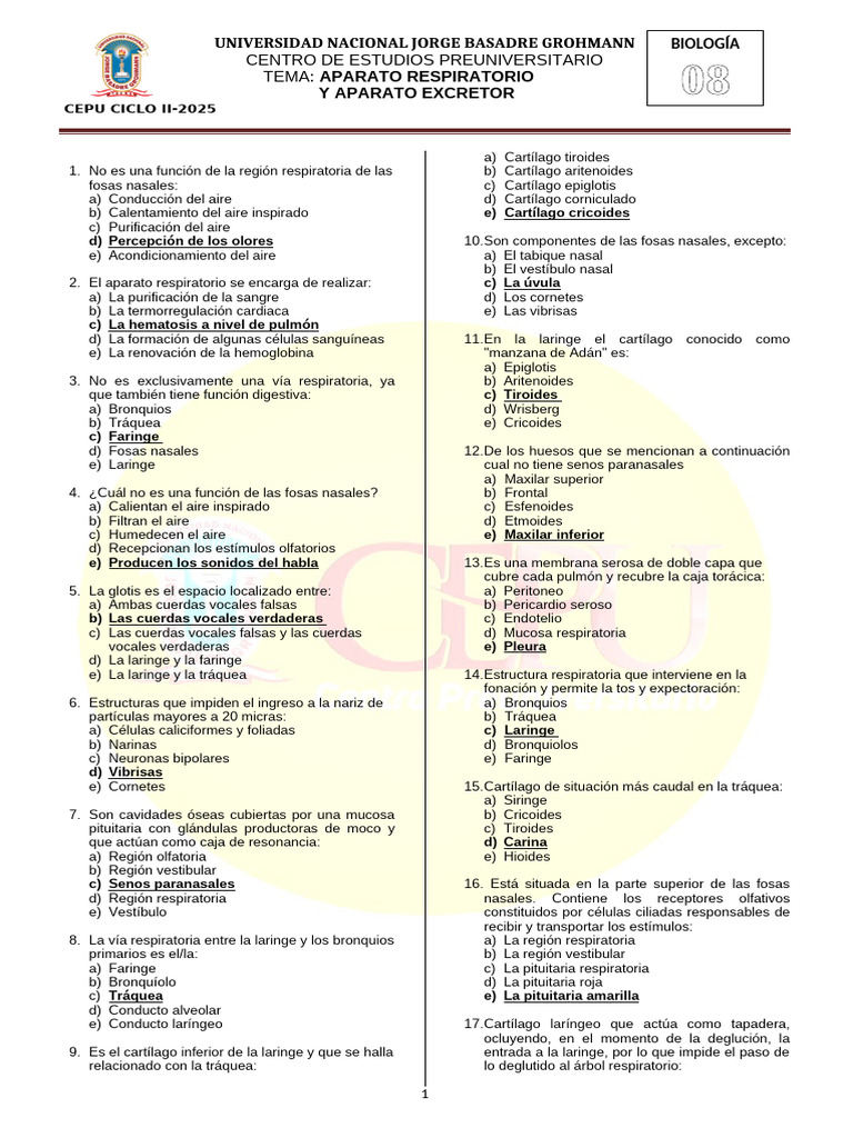 Practica 08 Con Claves Cepu II-2025 Ok | PDF