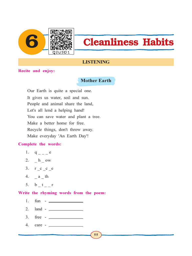 Chapter-3061-Cleanliness Habits | PDF | Teaching Methods & Materials | Computers