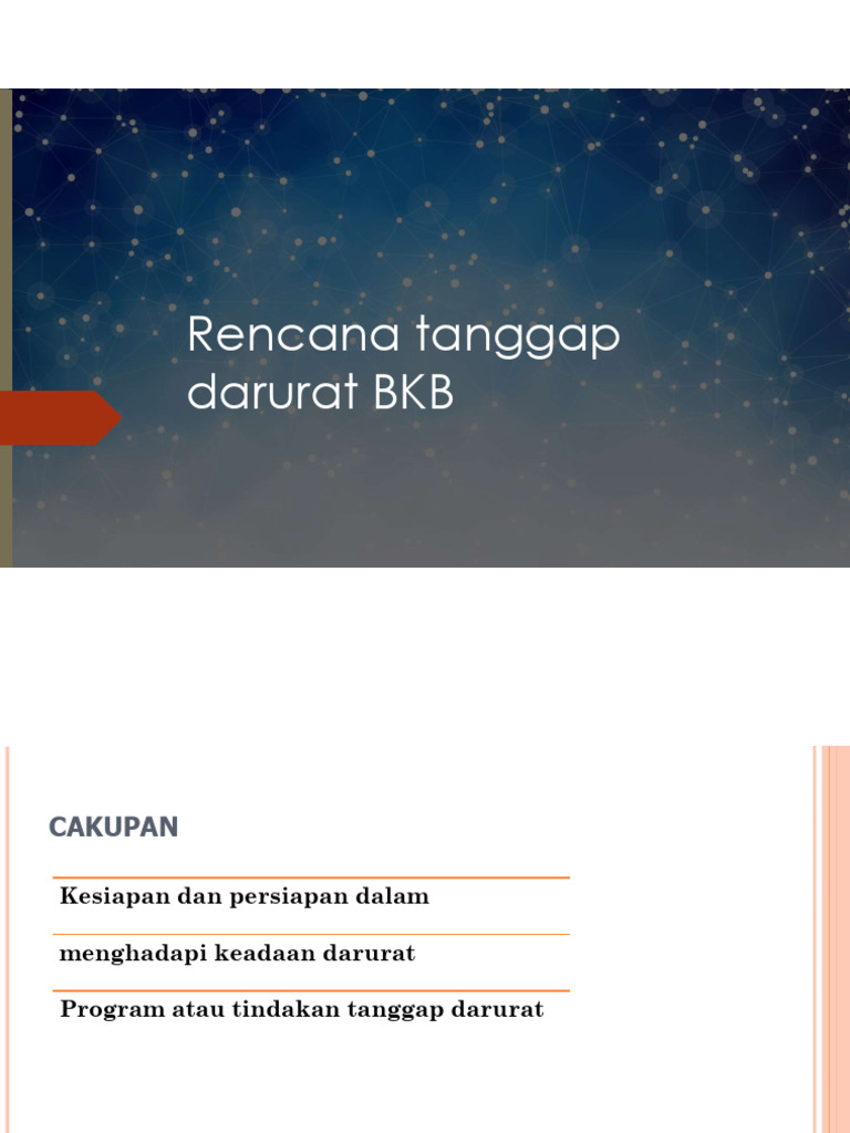 Rencana Dan Prosedur Tanggap Darurat BKB | PDF | Sains & Matematika