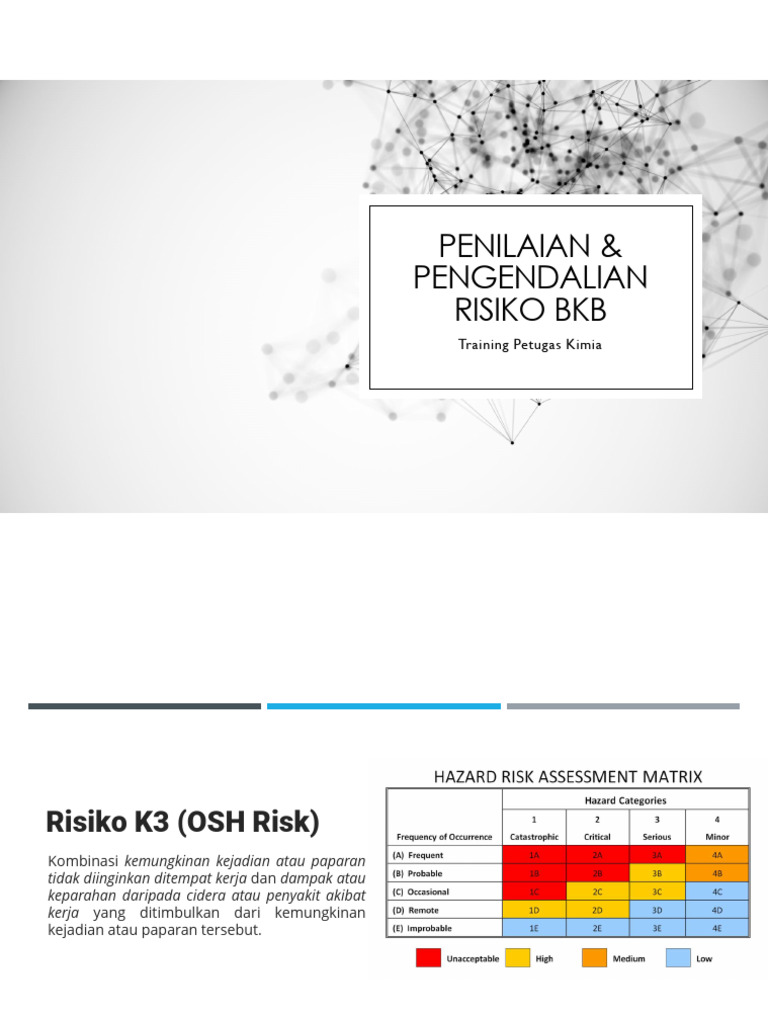Penilaian & Pengendalian Risiko BKB | PDF