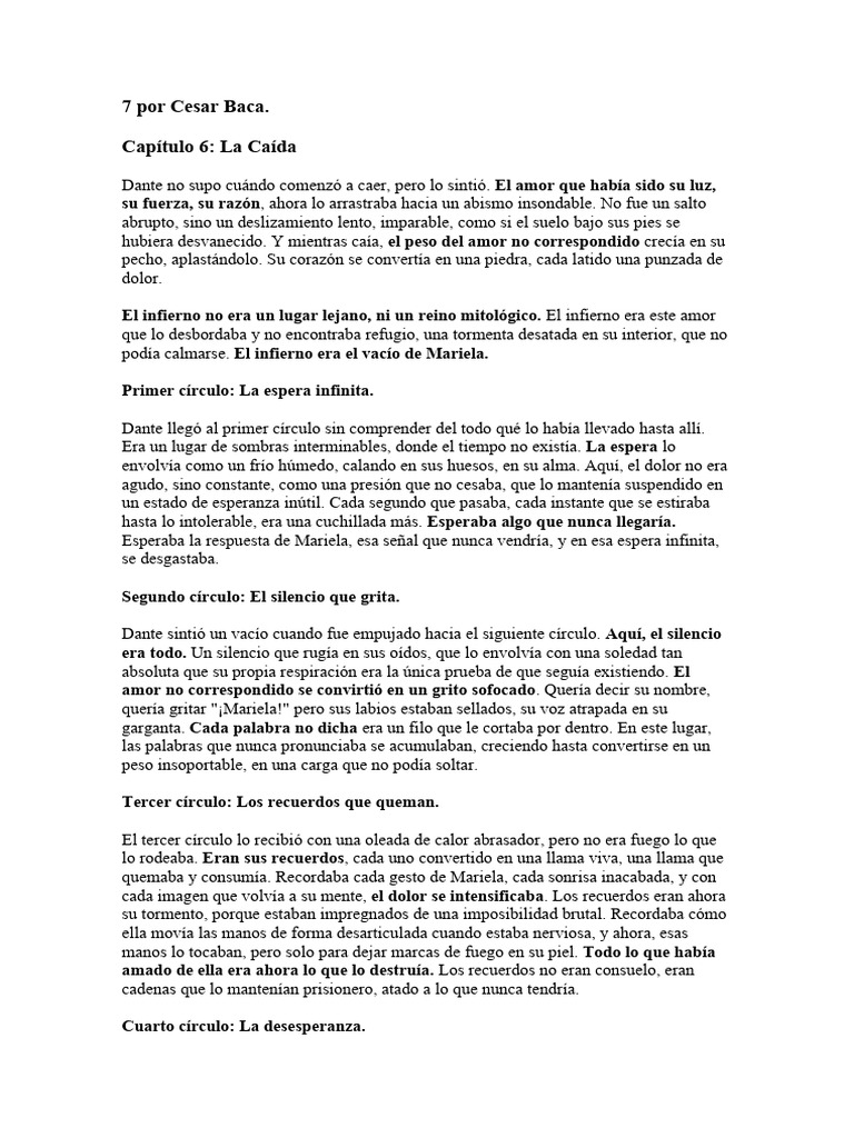 8 Por Cesar Baca | PDF | Amor | Infierno
