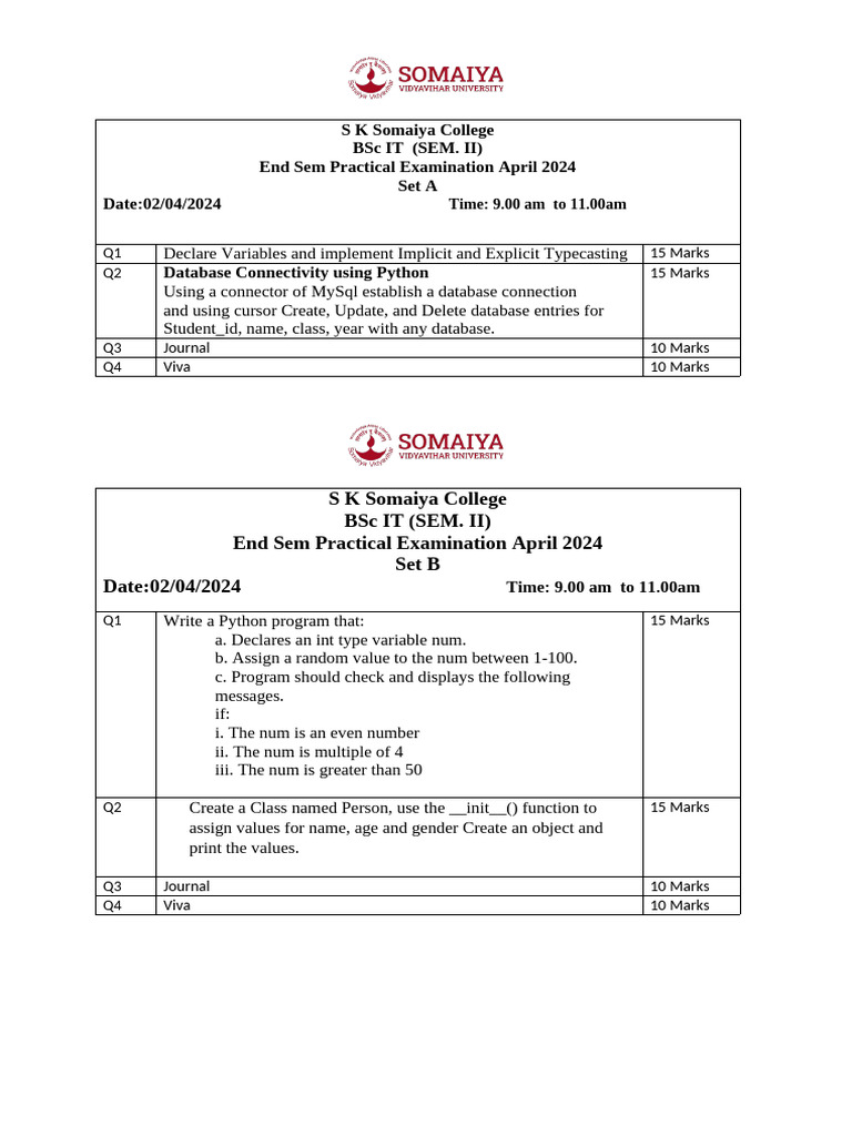 Practice Question Papaer | PDF