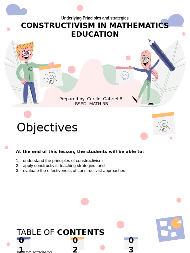 Constructivism in Mathematics Education | PDF | Constructivism (Philosophy Of Education ...