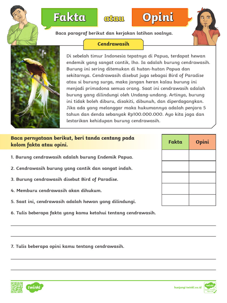Id L 1711962770 LKPD Pemahaman Teks Deskripsi Fakta Dan Opini Ver 1 | PDF