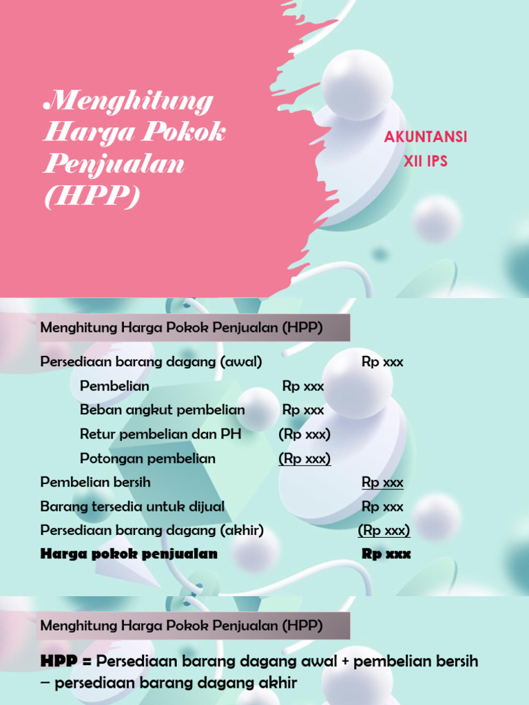 Menghitung HPP Perusahaan Dagang | PDF