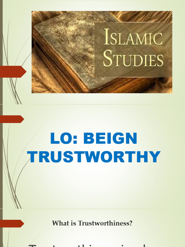 Being Trustworthy | PDF