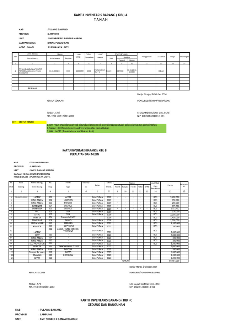 Format-KIB-ABCDEF SMPN2BM2024 | PDF