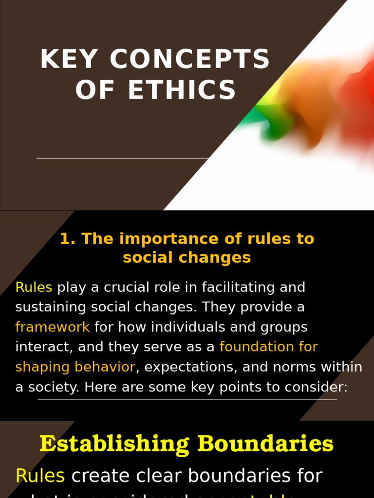 Key Concepts of Ethics | PDF