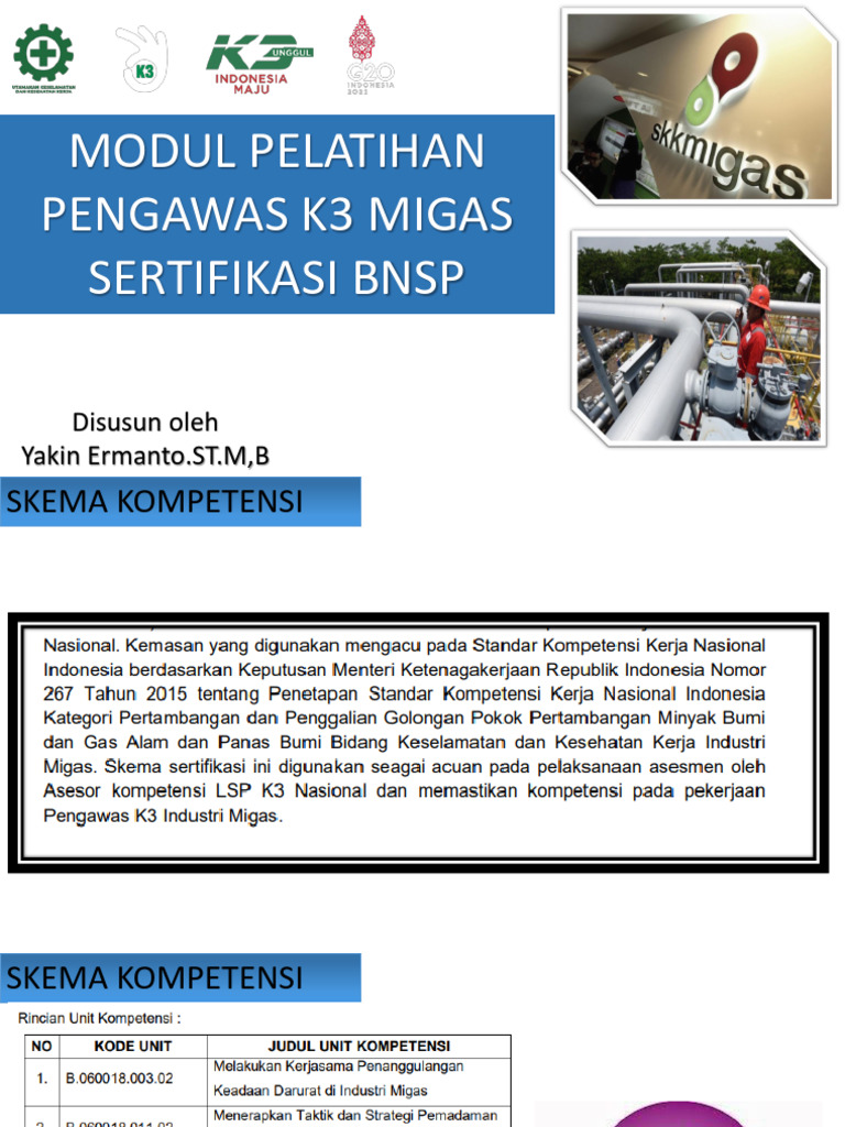 Modul Skema Pengawas K3 Migas | PDF