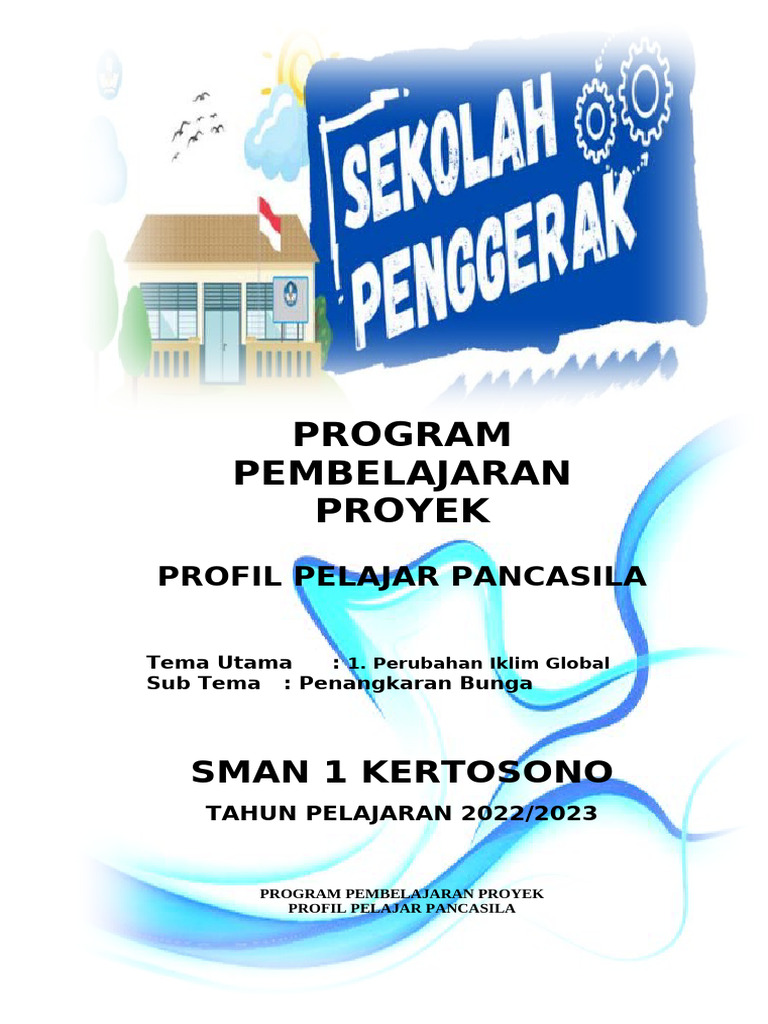 Sampul Program Pembelajaran Proyek | PDF