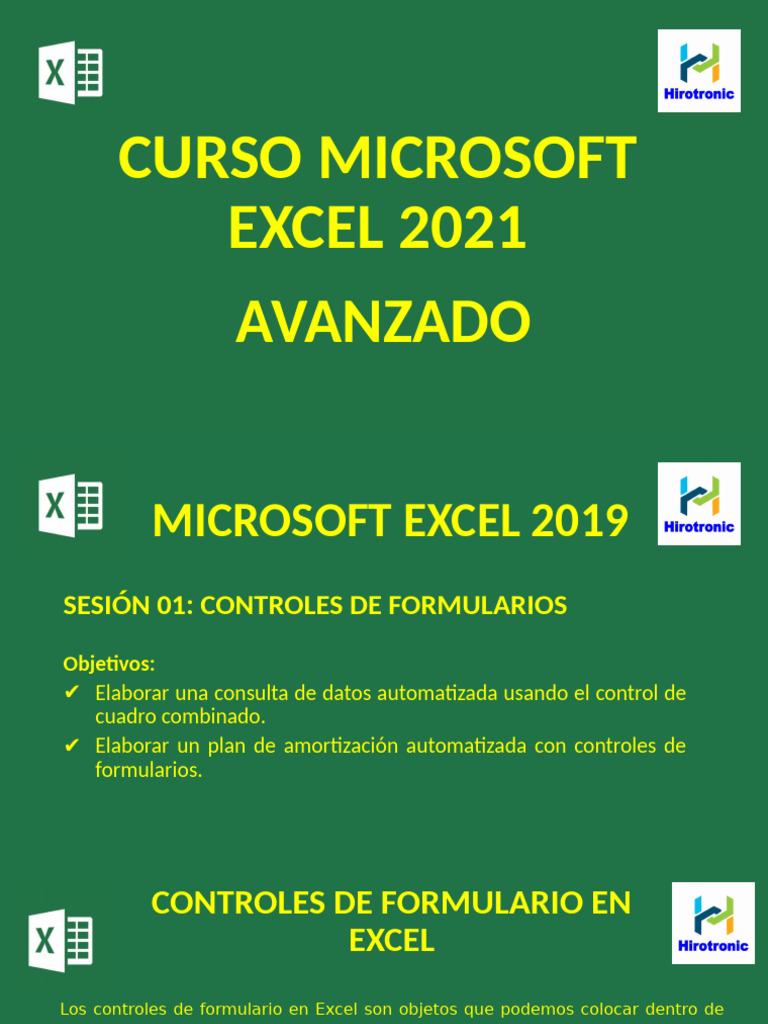 Curso Microsoft Excel 2021 - Avanzado | PDF