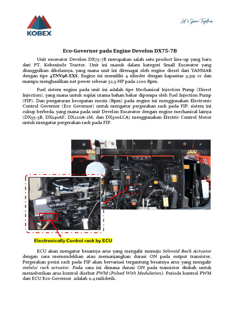 TTF #0370924 - Eco-Governor Pada Engine Develon DX75-7B | PDF