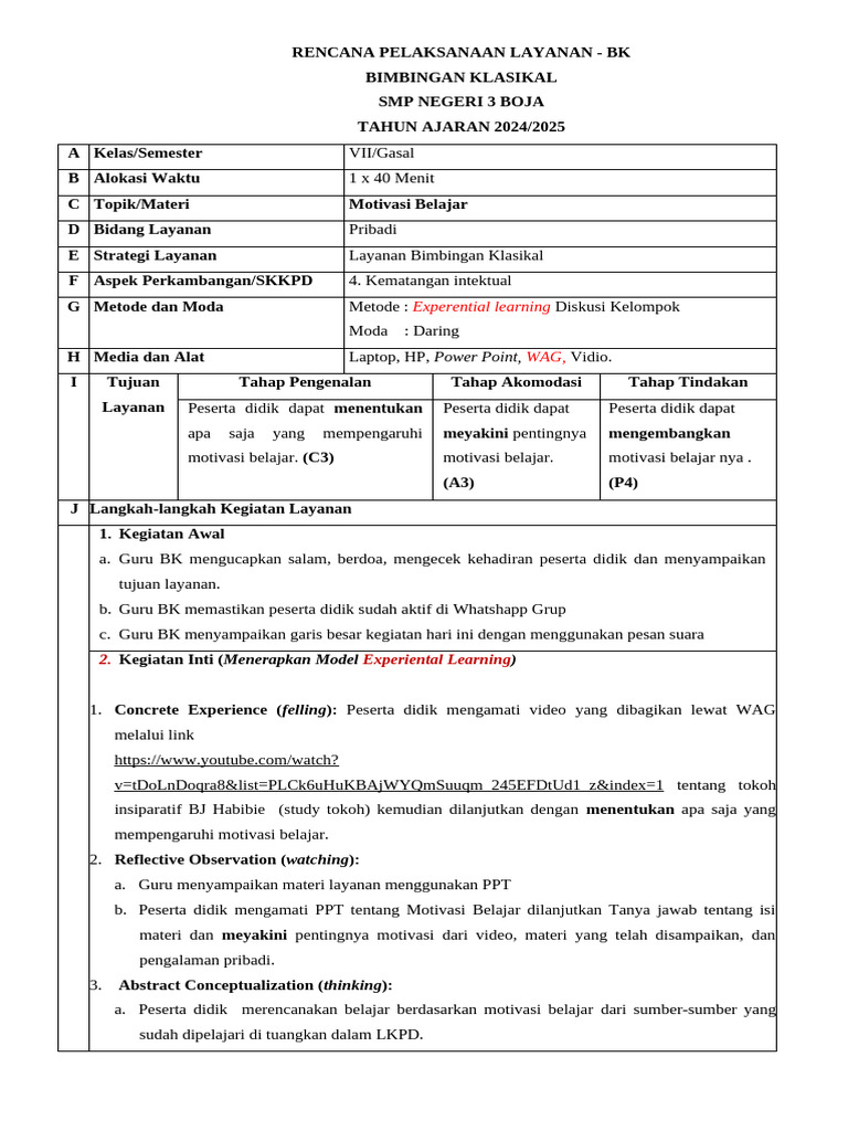 RPL Klasikal, LKPD, Penilaiaan | PDF