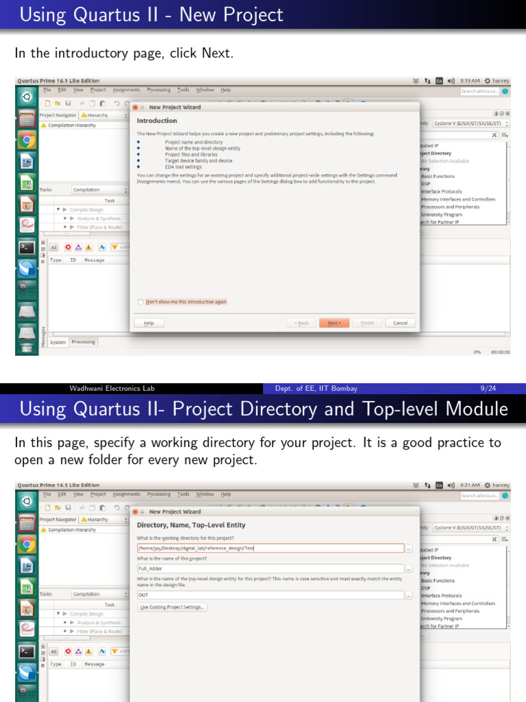 Using Quartus For Project Generation and Simulation | PDF | Vhdl | Business