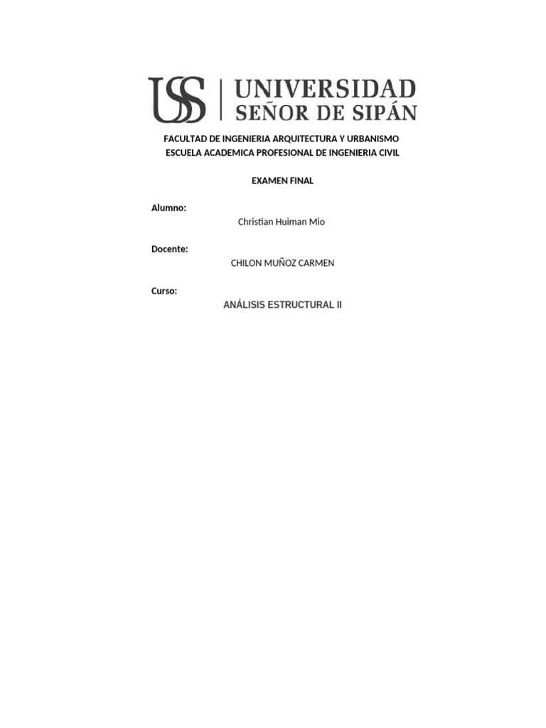 Huiman Mio Christian-Examen Final | PDF