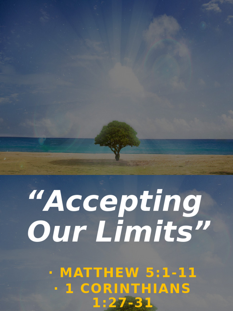 Accepting Our Limits | PDF