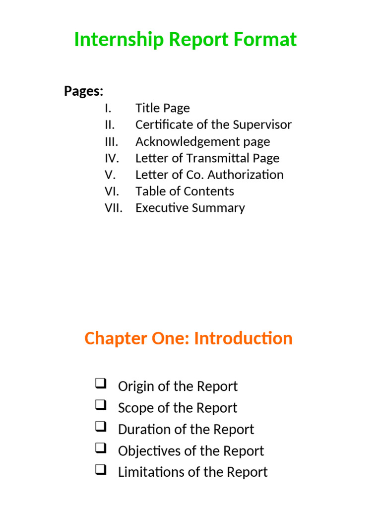 Internship Format | PDF
