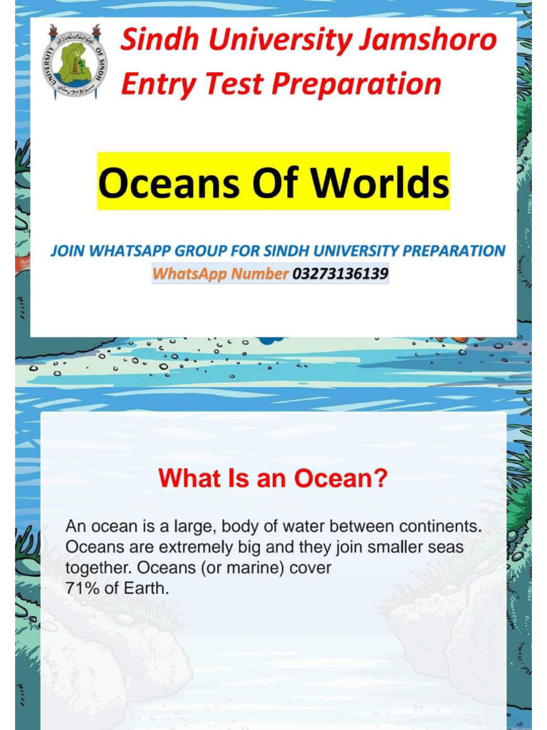 Oceans Outline | PDF