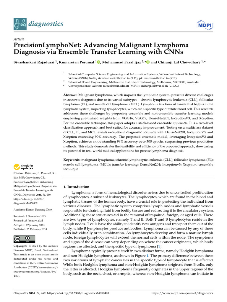 PrecisionLymphoNet Advancing Malignant Lymphoma Diagnosis Via Ensemble ...