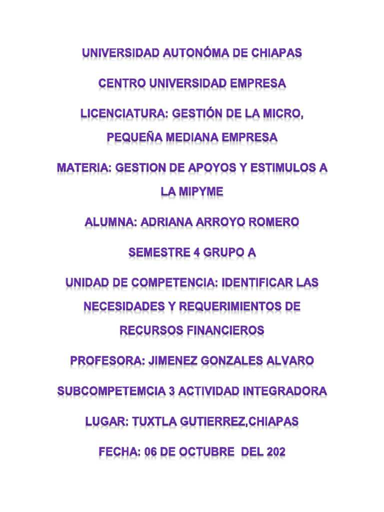 Gestion de Apoyos Sub3 - ACT Inte | PDF