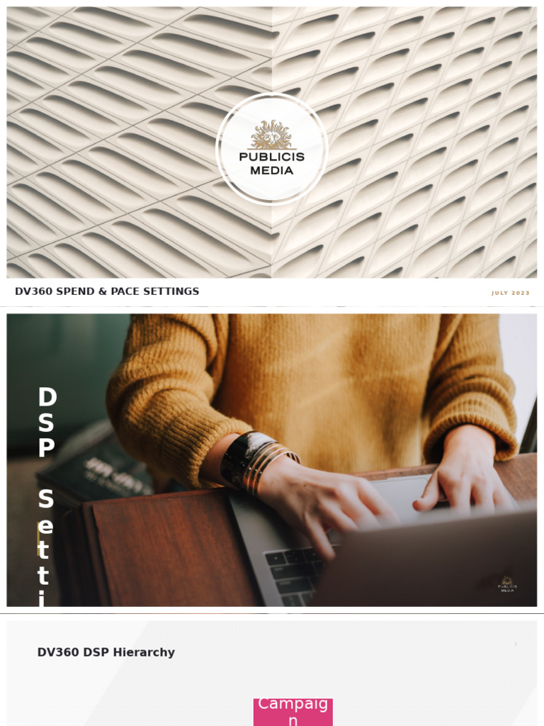 DV360 Spend + Pace Settings Best Practices | PDF