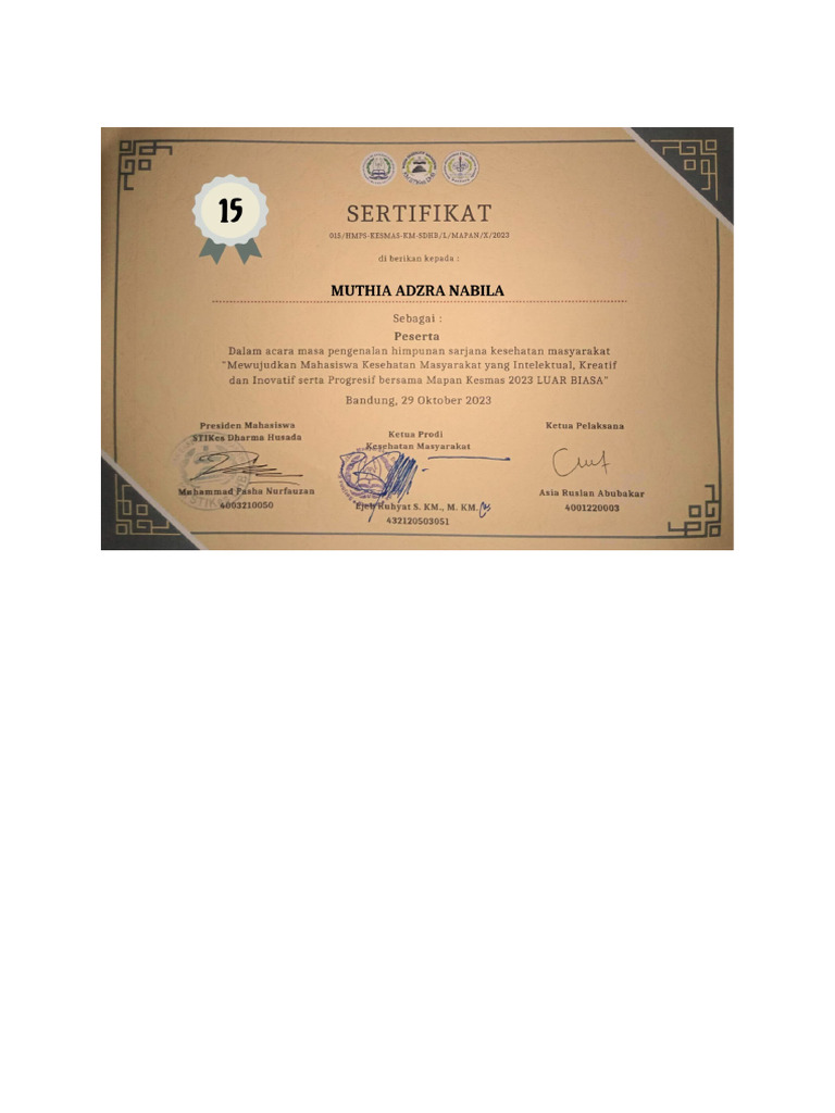 Muthia Masapengenalan 29okt24 | PDF