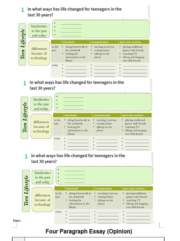 Opinion Essay Handout | PDF