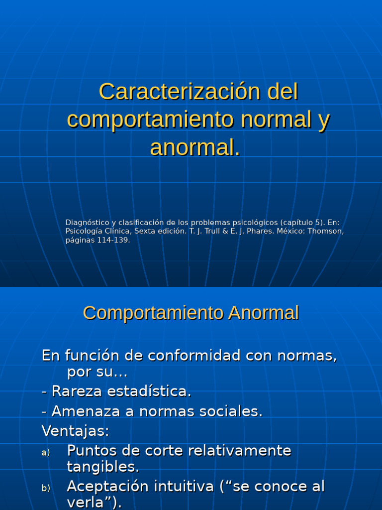 Comportamiento Normal y Anormal_Phares | PDF