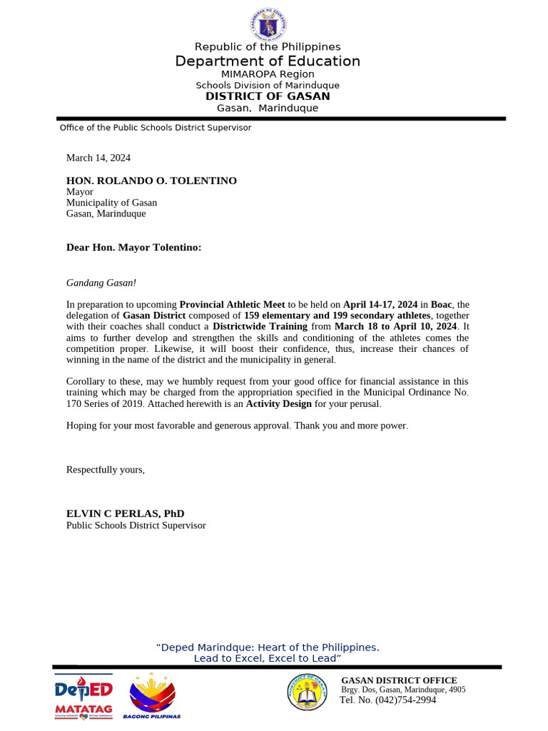 Letter | PDF