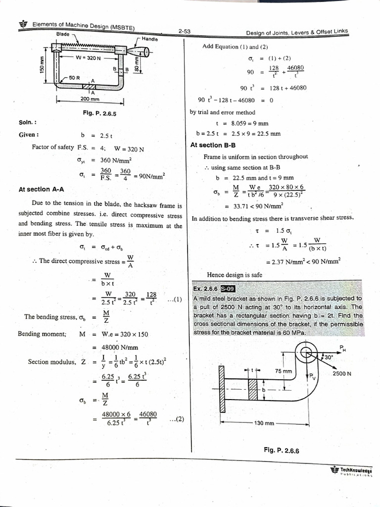 Numerical On C Clamp | PDF