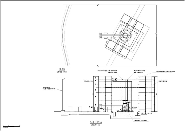Rencana Scafolding & Pipe Support 3 | PDF