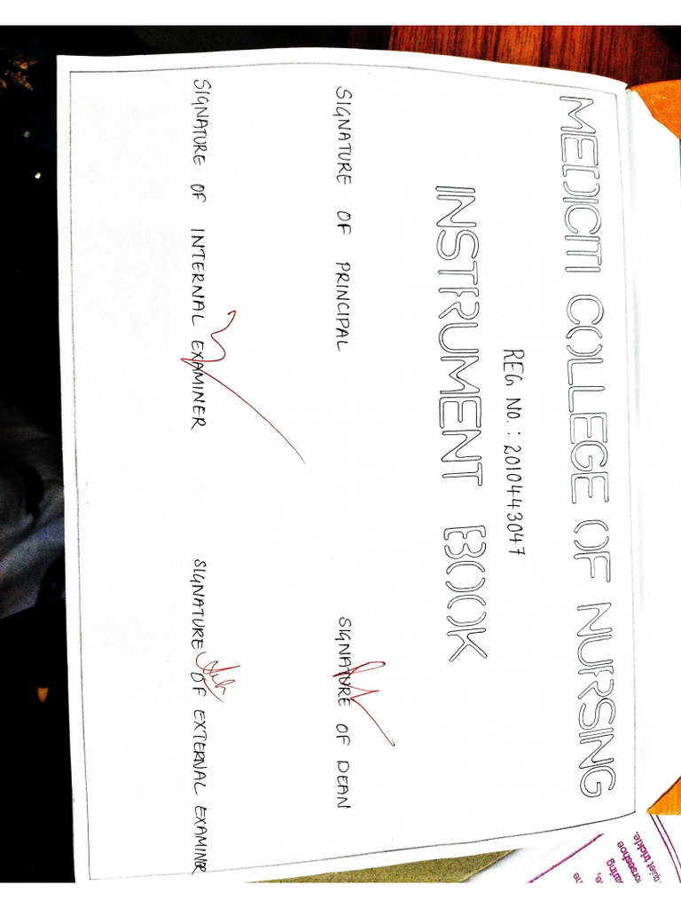 Instrument Book | PDF