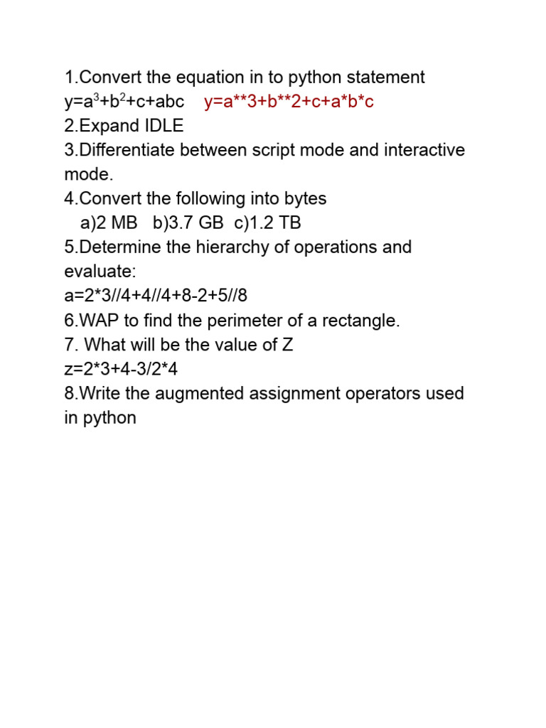 IP Assignment Class Xi | PDF