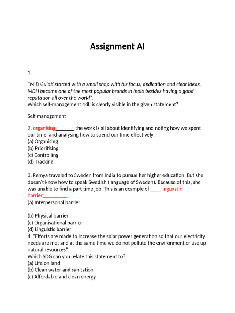 Assignment AI | PDF