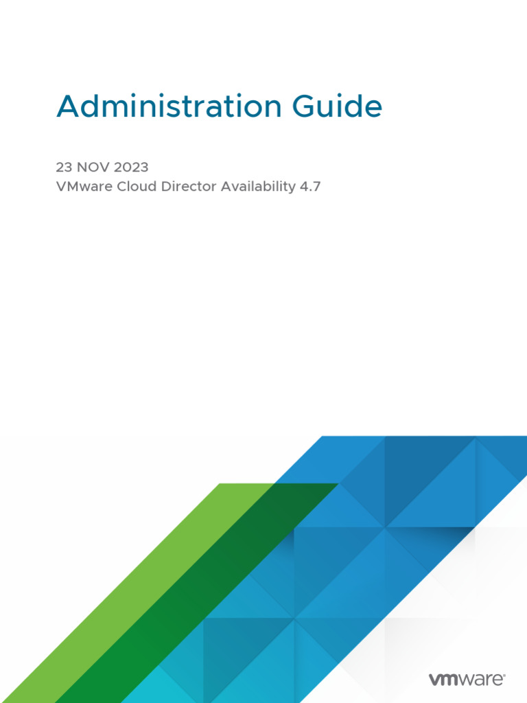VMware Cloud Director Availability 47 Admin Guide | PDF