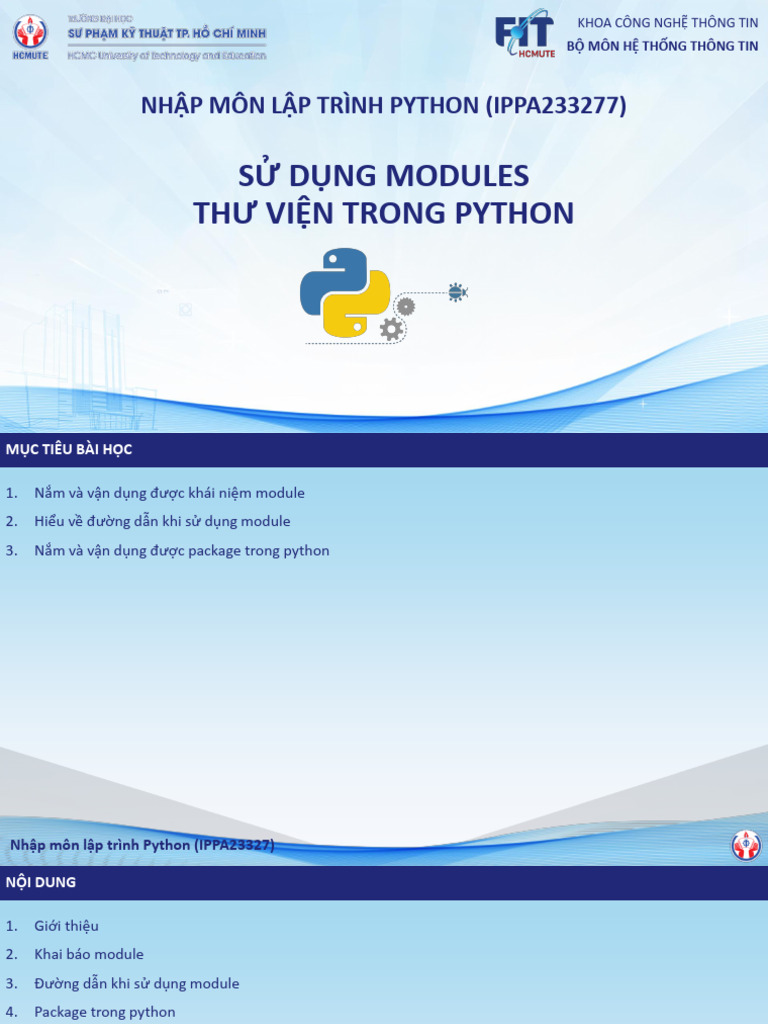 (IPPA233277) w07-c05 - Su-Dung-Modules-Library-Trong-Python (Done) | PDF