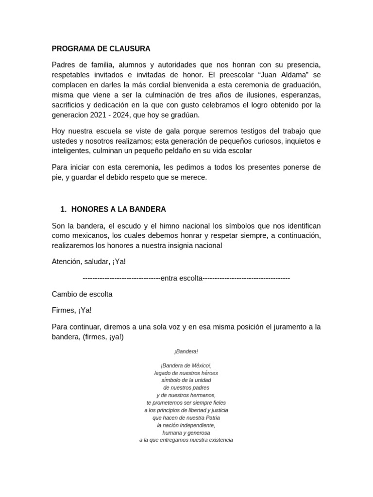 Programa de Clausura 2022 | PDF