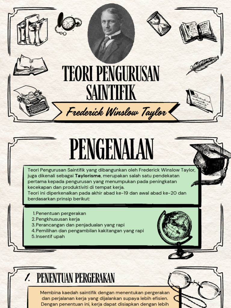asas pengurusan frederick taylor | PDF
