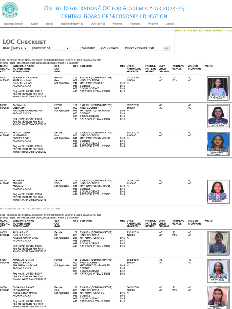 Class X LOC | PDF | Government Of India | Schools