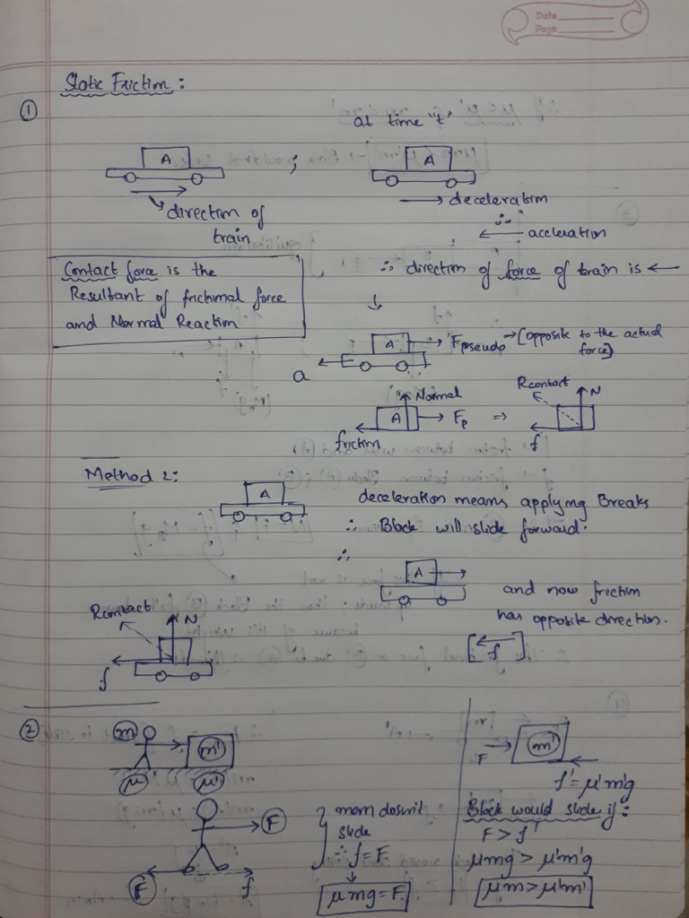 static friction - 1 to 10 | PDF