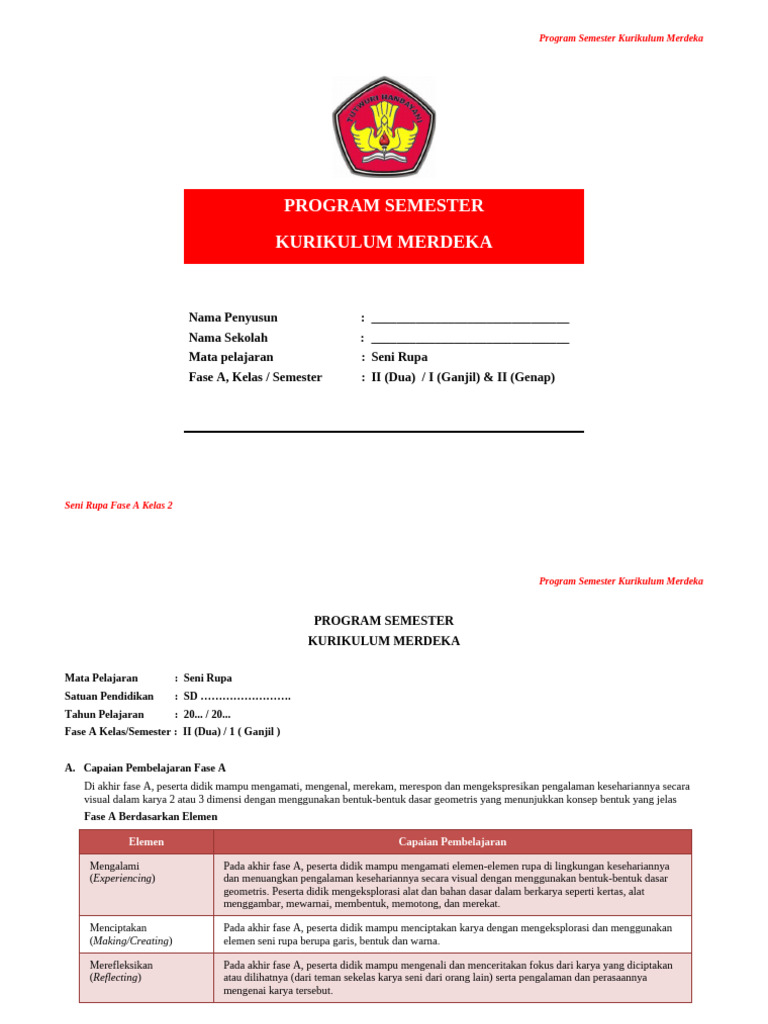 Promes Kurikulum Merdeka | PDF