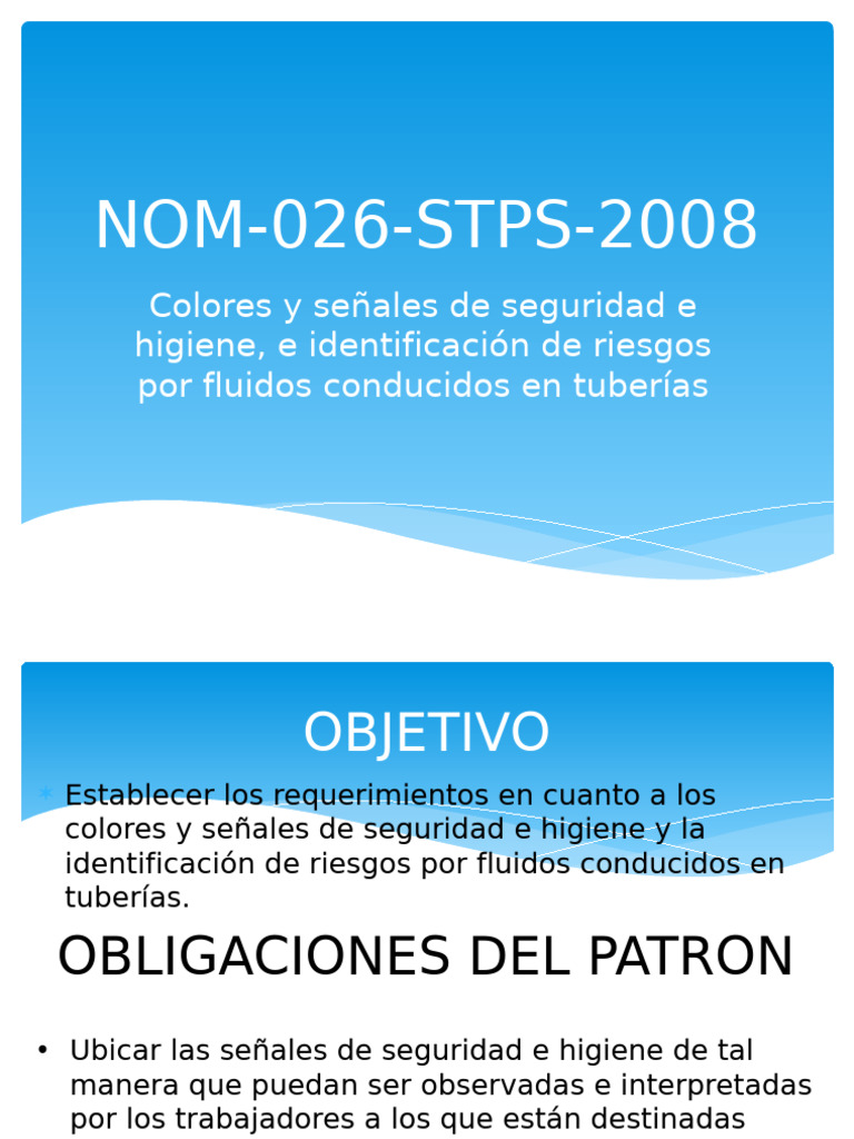 NOM-026-STPS-2008 | PDF